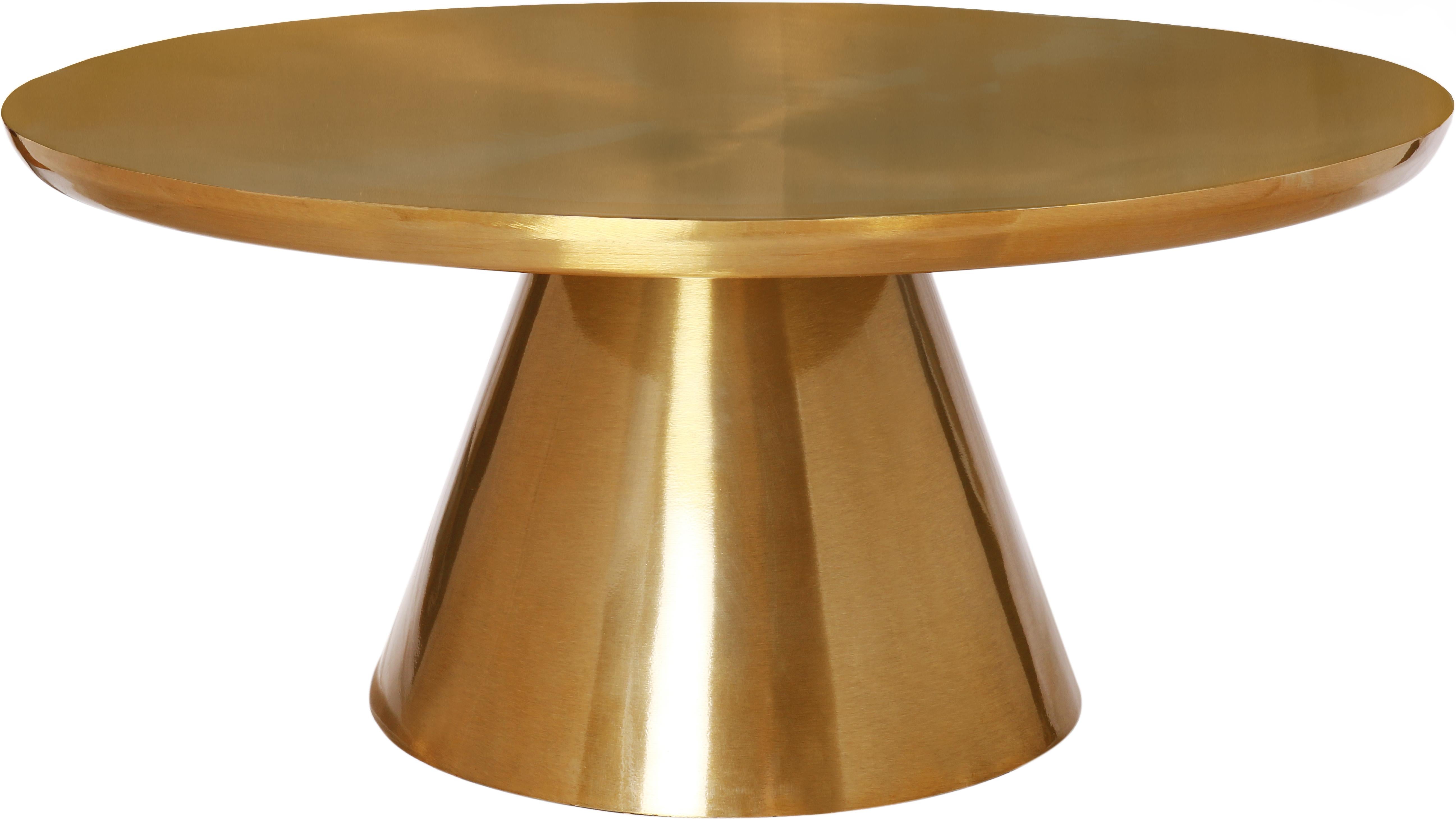 Brushed gold coffee table store